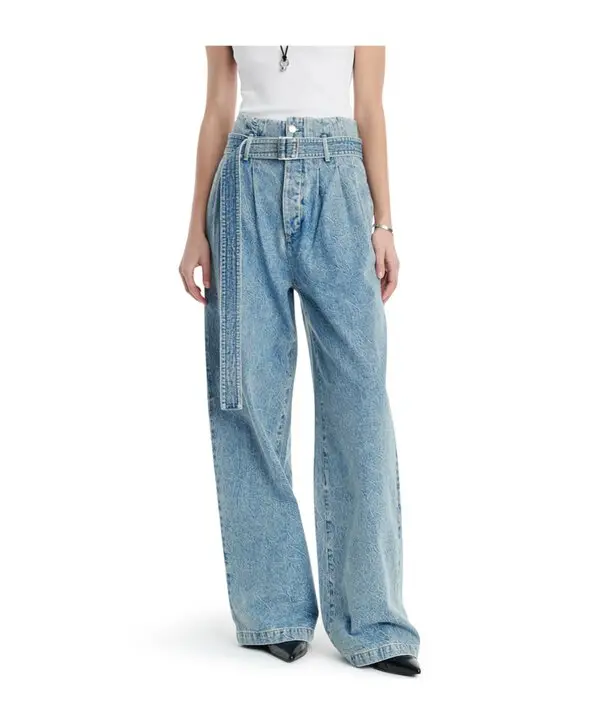 AGOLDE Corset Style Belted Jeans