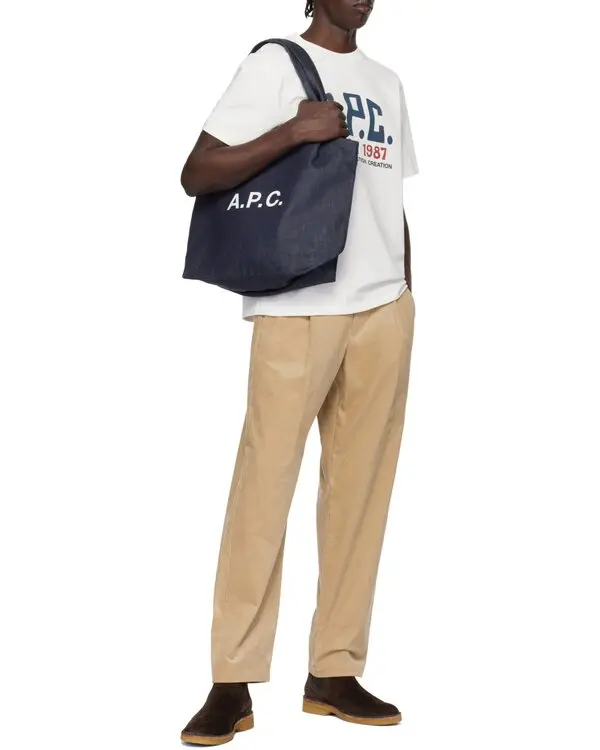 A.p.c. Logo Printed Large Tote Bag