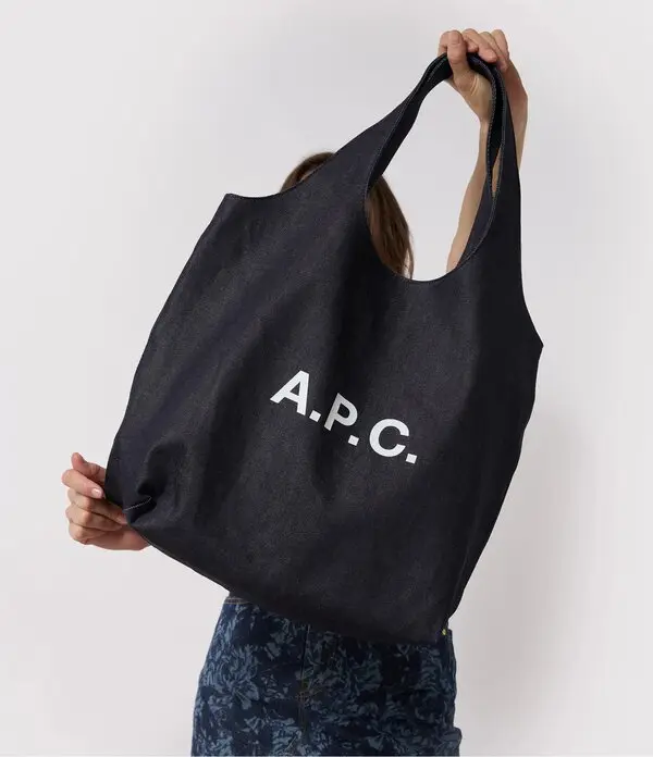 A.p.c. Logo Printed Large Tote Bag