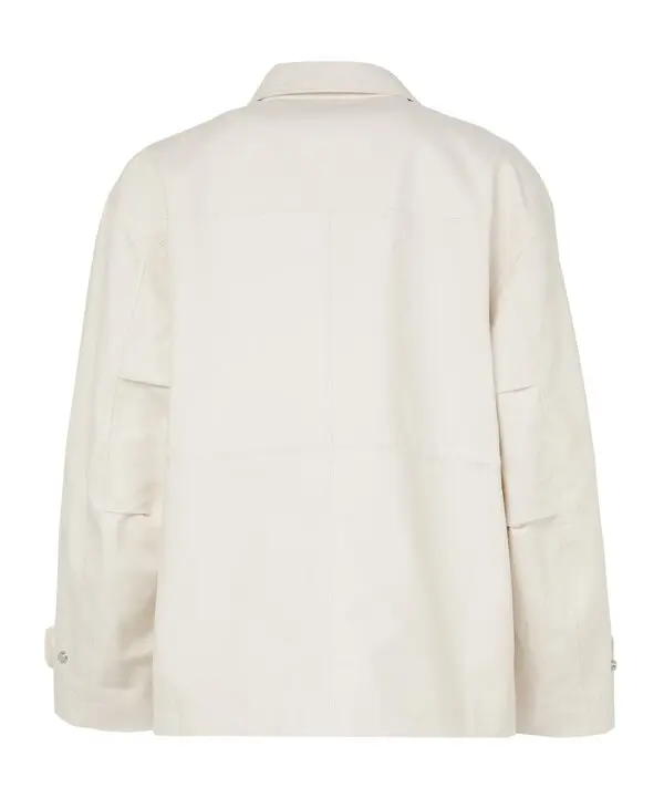 AGOLDE Long Sleeve Casual Jacket With Concealed Zipper And Flap Pockets