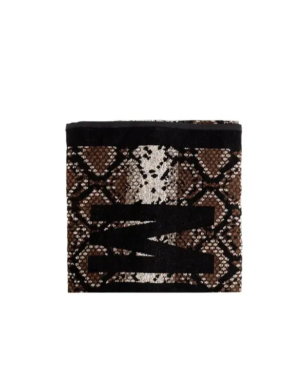 Moschino Patterned Beach Towel - Black