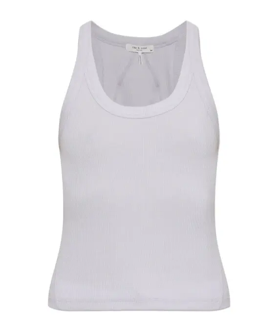 Rag & Bone Rag Bone Ribbed Racerback Top - Purple