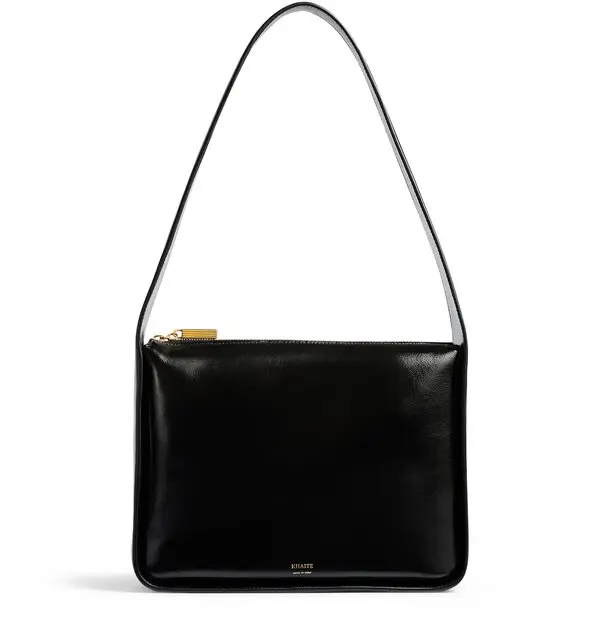 Khaite Leather Shoulder Bag - Black
