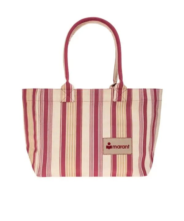 Isabel Marant Étoile Yenky Striped Tote Bag - Red