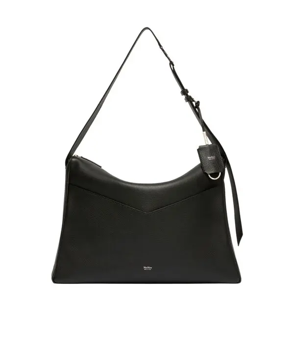 Max Mara Kipper Leather Shoulder Bag - Black