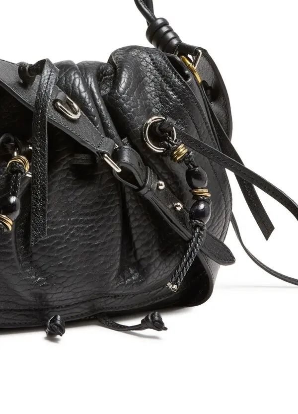 Isabel Marant Étoile Leather Drawstring Shoulder Bag