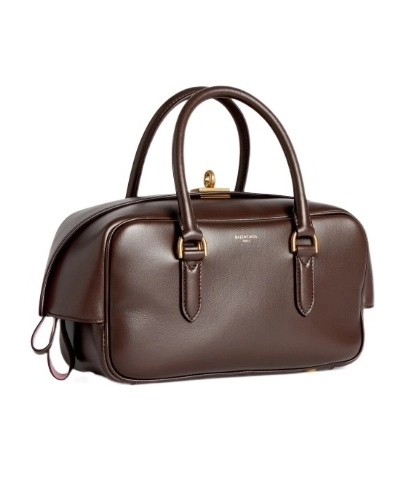 Balenciaga Le 7 Bowling Bag Small - Muscade