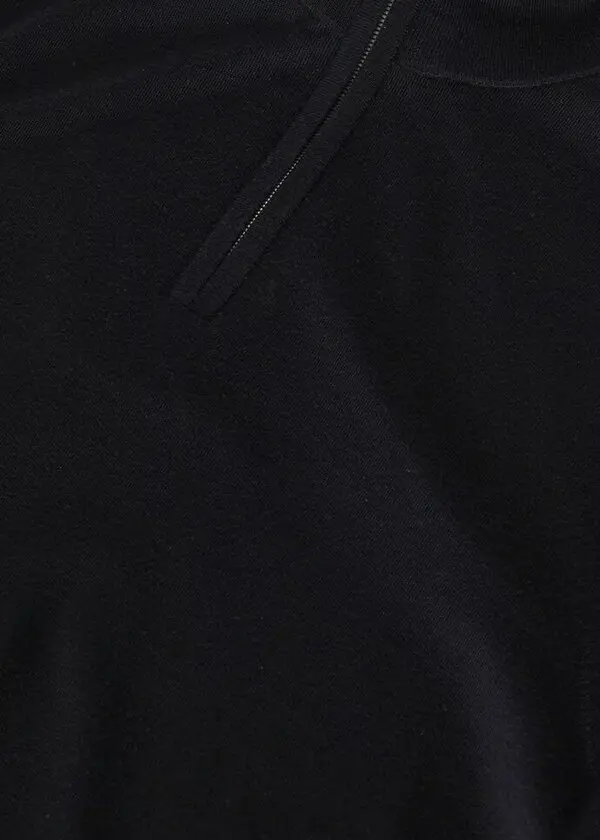 Loro Piana Freshly Cut Wool Semi-zipper Sweater