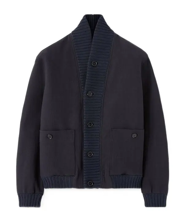 Loro Piana Hayle Bomber Jacket - Blue Navy