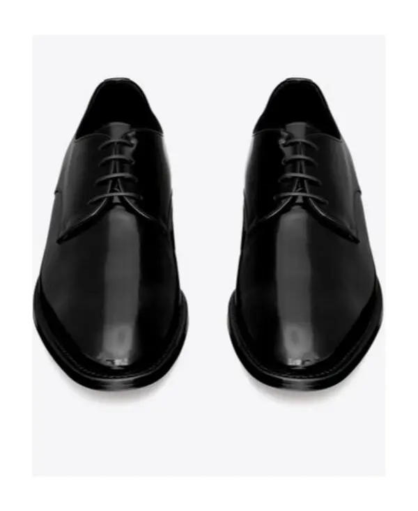 Saint Laurent Adrien Almond Toe Lace-up Shoes