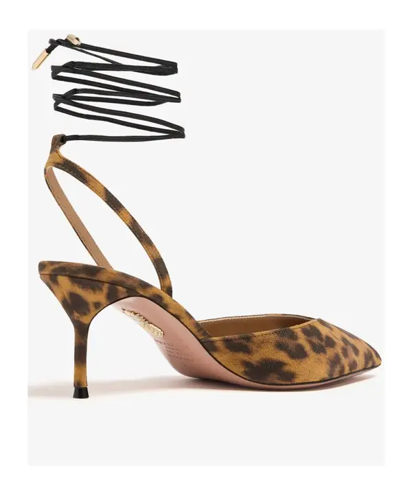 AQUAZZURA Decollete Slingback Ankle Strap Pumps