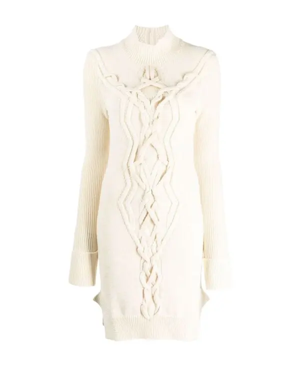 Isabel Marant Étoile Embroidered High Neck Knitted Jumper - White