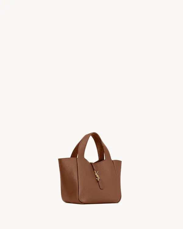 Saint Laurent Le 5 À 7 Baby Bea In Grained Leather