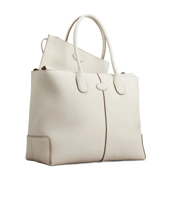 TOD'S Di Logo Stamp Large Tote Bag