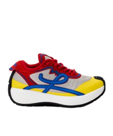 Loewe Lace-up Sneakers - Red/blue/white