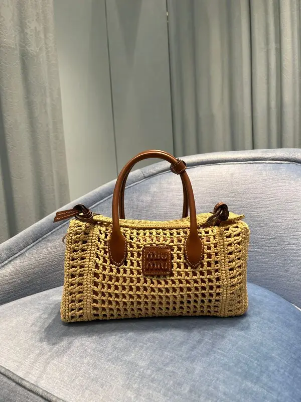 Miu Miu Raffia Handbag