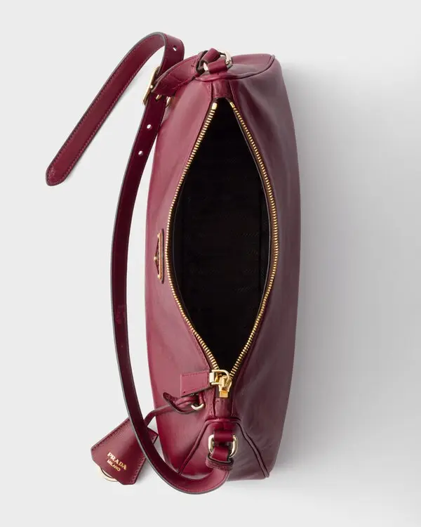 Prada Aimée Large Nappa Leather Bag - Amaranth