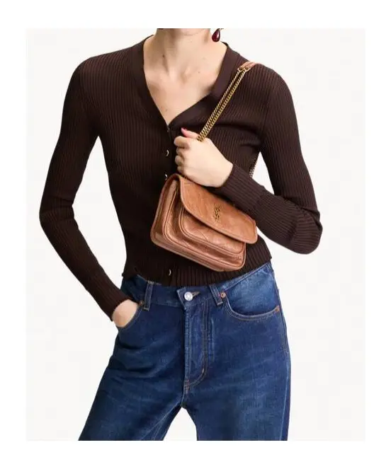 Saint Laurent Niki Mini In Vintage Leather