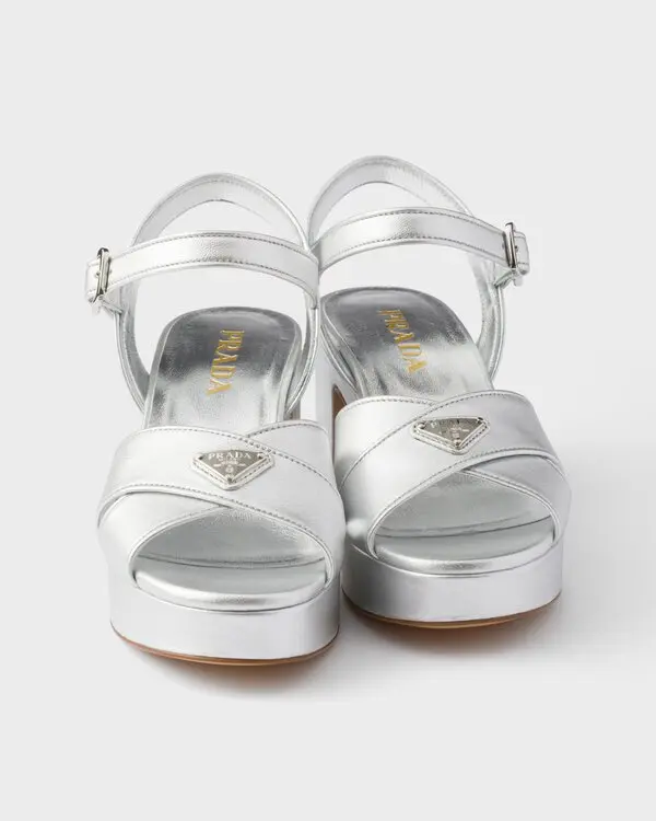 Prada Round-toe High-heeled Sandals