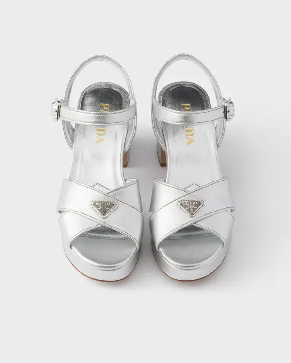 Prada Round-toe High-heeled Sandals