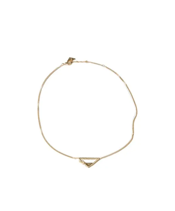 Prada Metal Necklace - Golden