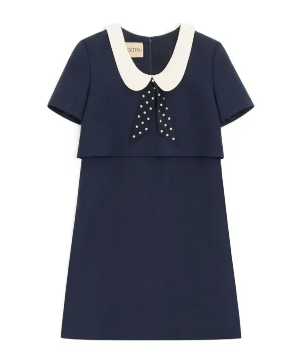 Valentino Garavani Crepe Couture Short Dress - Black