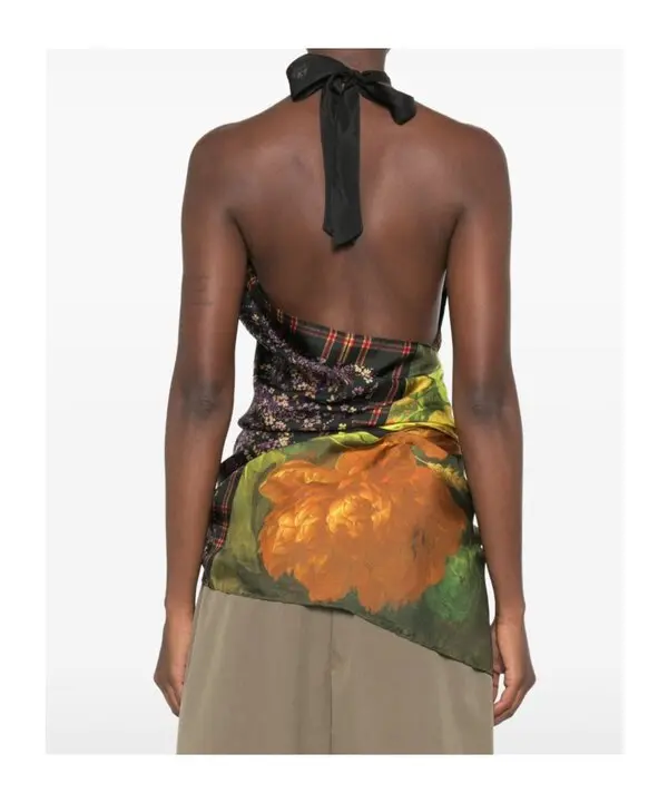 Dries Van Noten Silk Wrap Top