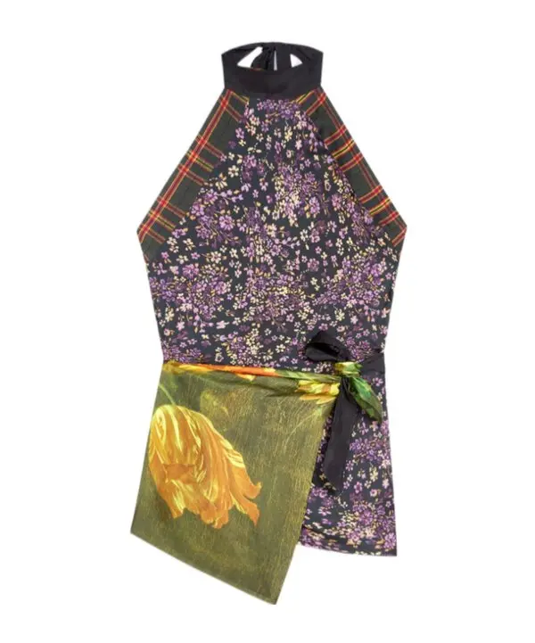 Dries Van Noten Pattern-printed Wrapped Top - No