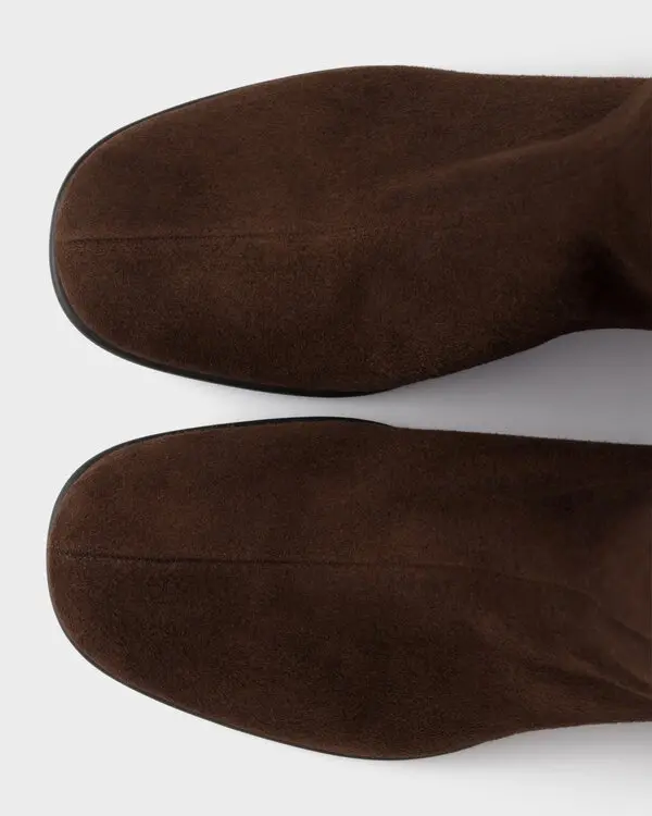 Prada Stretch Suede Boots