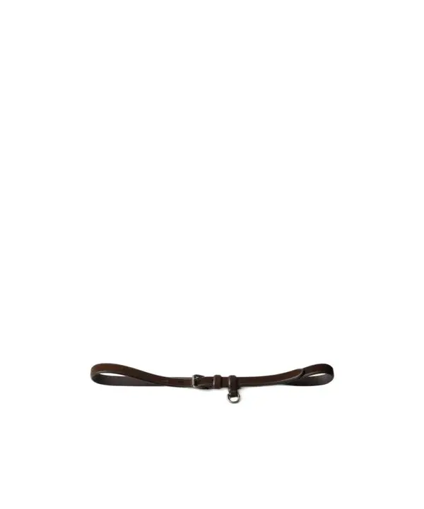 Prada Suede Belt - Dark Brown