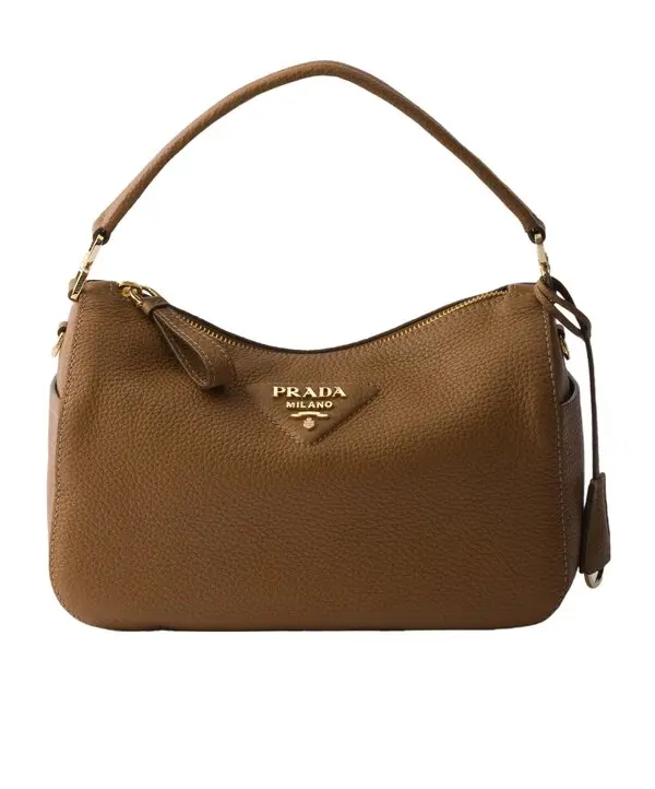 Prada Small Leather Bag - Caramel