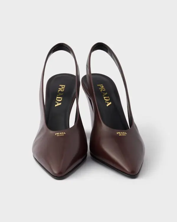 Prada Leather Slingback Pumps