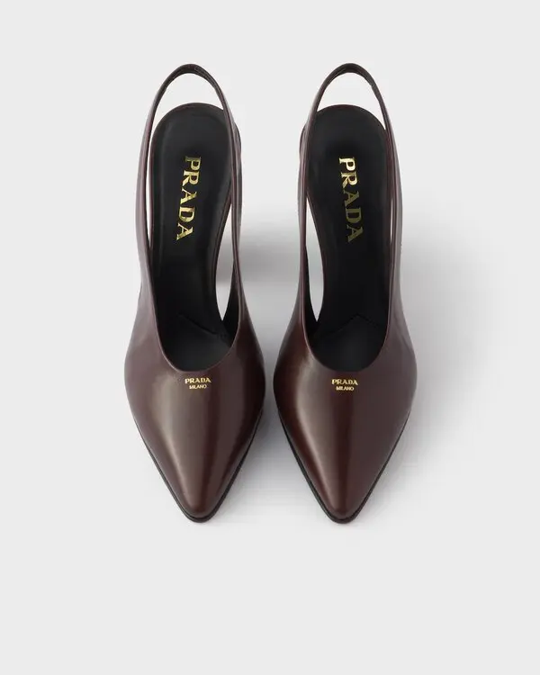 Prada Leather Slingback Pumps