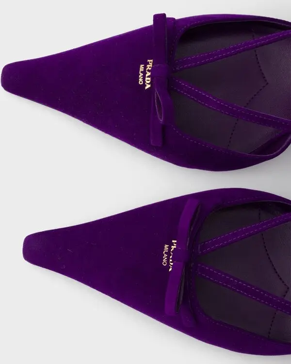 Prada Suede Slingback Pumps
