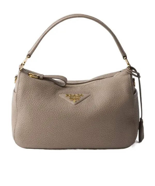 Prada Small Leather Bag - Clay Ash