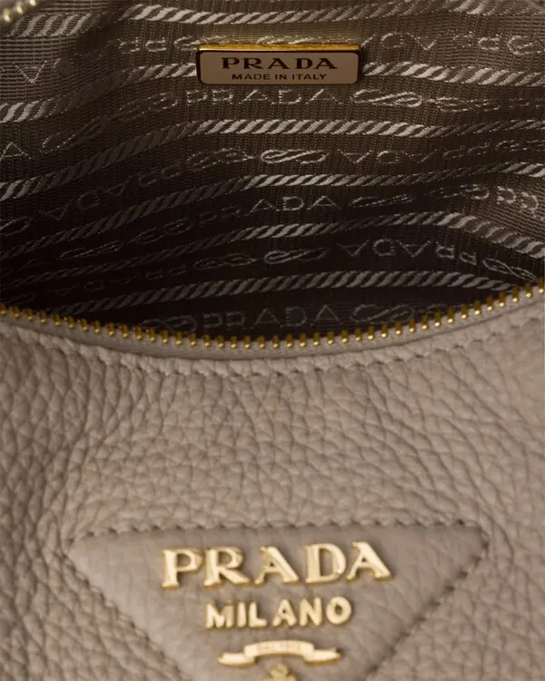 Prada Small Leather Bag - Clay Ash