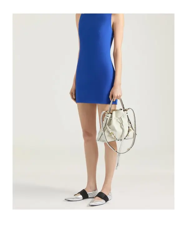 Givenchy Crush Ballerinas In Wrinkled-effect Metallic Leather