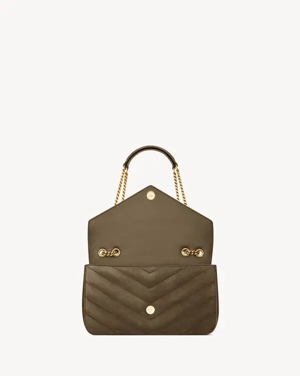 Saint Laurent Loulou Medium In Matelasse Suede