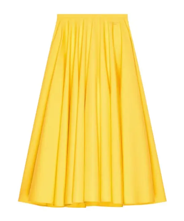 Givenchy Long Circular Skirt In Poplin