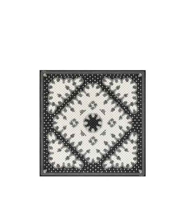 Givenchy Large Bandana In Cotton And Silk - Black