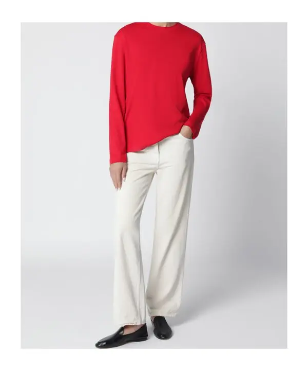 FLORE FLORE Maggie Organic Cotton Long-sleeve Top