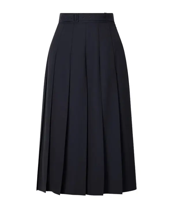 Auralee Hopsack Pleated Skirt