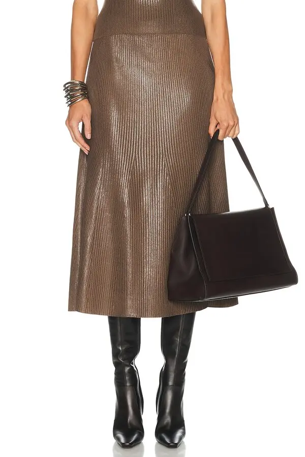 Ralph Lauren Adrianna Pencil Skirt In Brown - Portobello