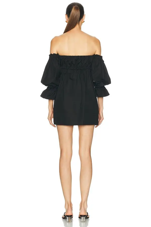 Saint Laurent Off-the-shoulder Mini Dress