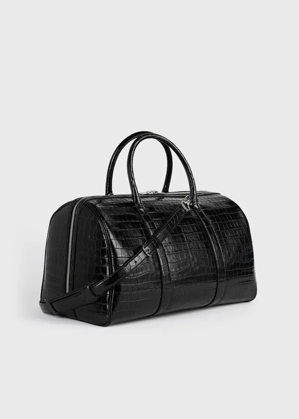 TOTEME Croc-embossed Leather Weekender