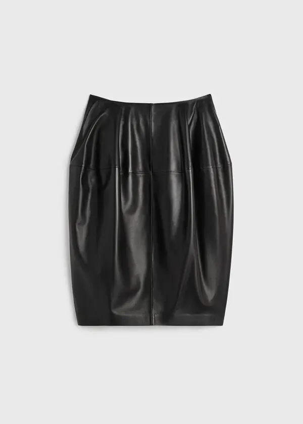 TOTEME Sculptural Leather Skirt
