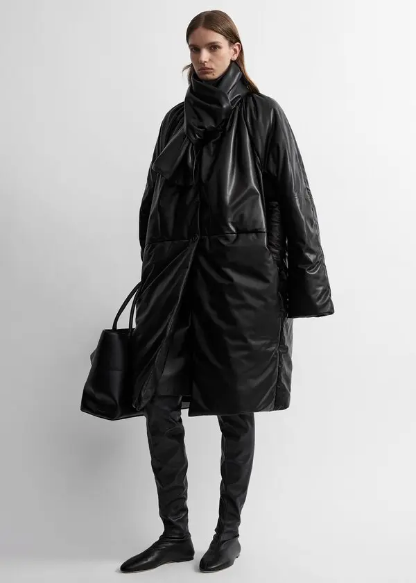 TOTEME Padded Leather Coat