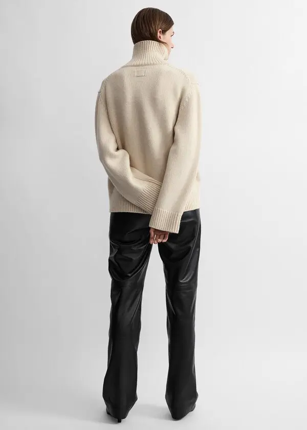 TOTEME Oversized Lambswool Turtleneck