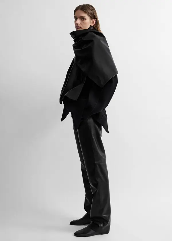 TOTEME Leather Cashmere Scarf