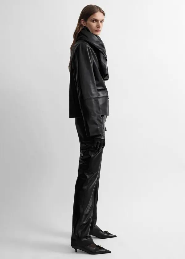TOTEME Short Leather Blazer